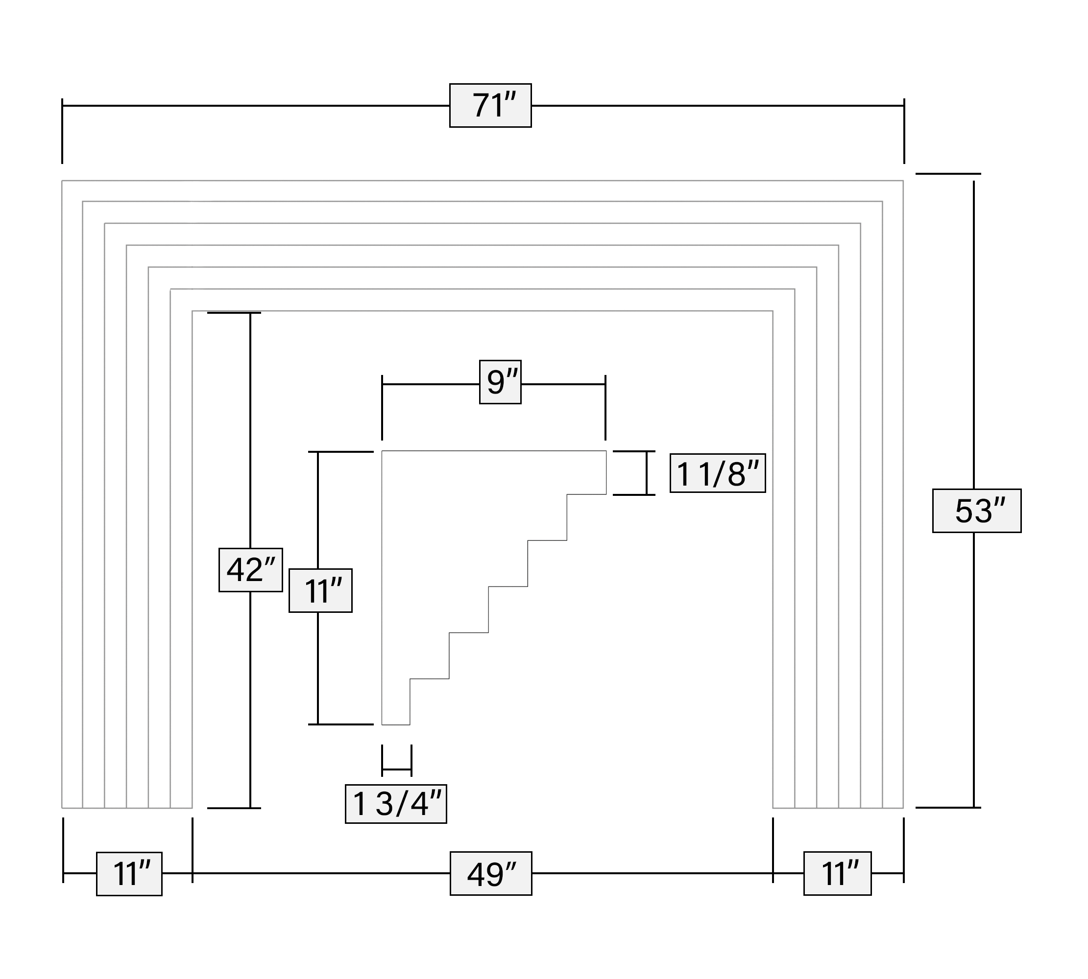 BUY DIRECT: Linear Echo Fireplace Suite | Cast Stone | Color: Granular ...